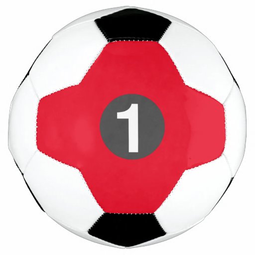 Number 1 Soccer Ball | Zazzle