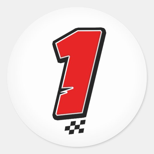 Number 1 - Sticker | Zazzle.com