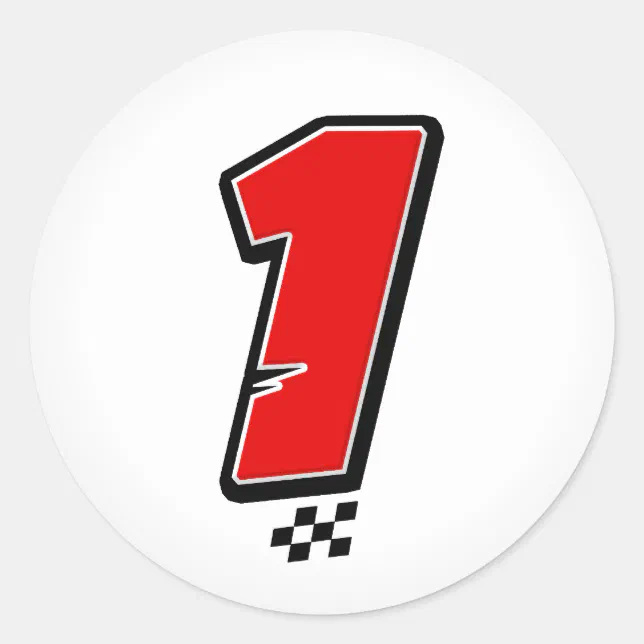 Number 1 - Sticker | Zazzle