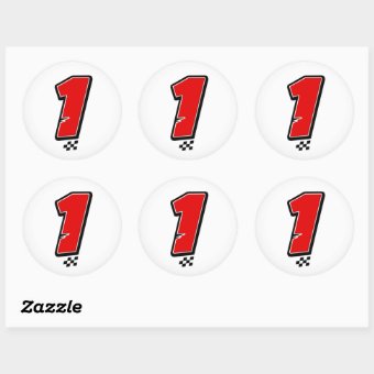 Number 1 - Sticker | Zazzle