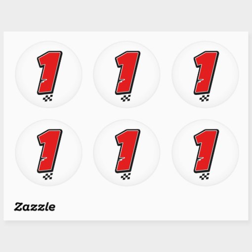 Number 1 - Sticker | Zazzle