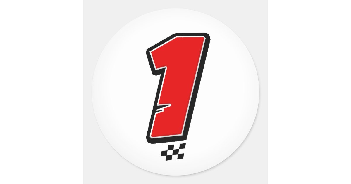 Number 1 - Sticker | Zazzle