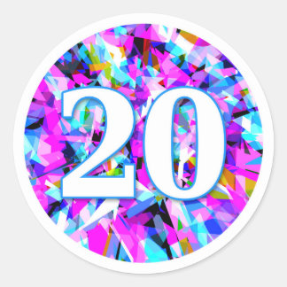 Number 20 Stickers | Zazzle