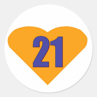 Number 21 Stickers | Zazzle