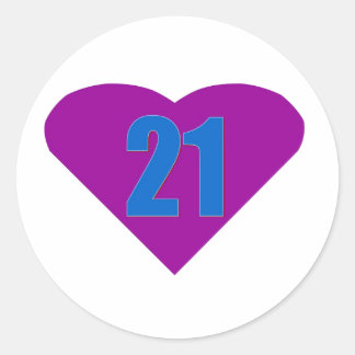 Number 21 Stickers | Zazzle