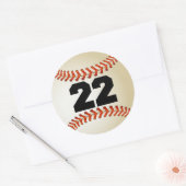 Number 22 Baseball Classic Round Sticker | Zazzle