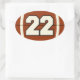 Number 22 Football Sticker | Zazzle