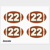 Number 22 Football Sticker | Zazzle