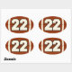 Number 22 Football Sticker | Zazzle