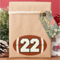 Number 22 Football Sticker | Zazzle