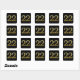Number 22 Gold Square Sticker | Zazzle