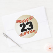Number 23 Baseball Classic Round Sticker | Zazzle