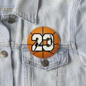 Number 23 Basketball Button | Zazzle