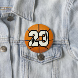 Number 23 Basketball Button | Zazzle