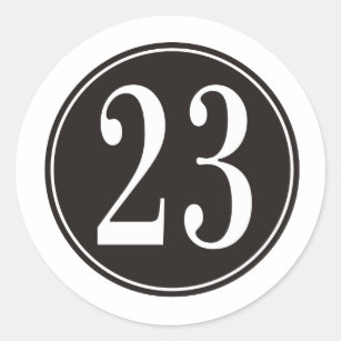 Number 23 Stickers | Zazzle
