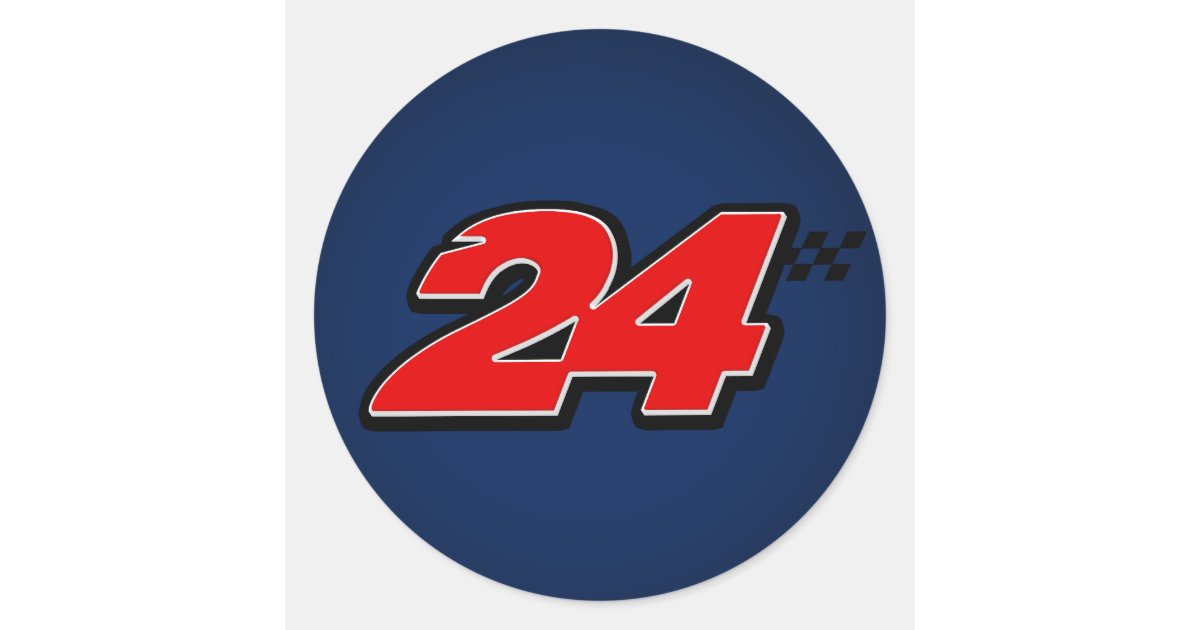Number 24 - Sticker | Zazzle