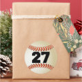 Number 27 Baseball Classic Round Sticker | Zazzle
