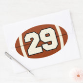 Number 29 Football Sticker | Zazzle