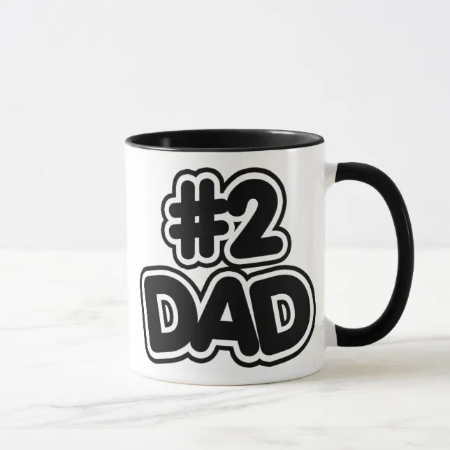 Number 2 Dad Mug | Zazzle