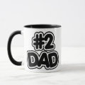 Number 2 Dad Mug | Zazzle