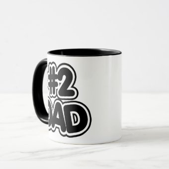 Number 2 Dad Mug | Zazzle