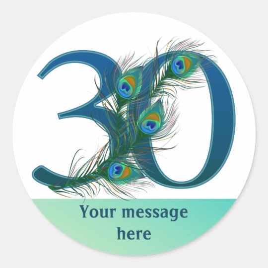 Number 30 Stickers | Zazzle.com