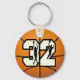 Number 32 Basketball Keychain | Zazzle