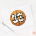 Number 33 Basketball Classic Round Sticker | Zazzle