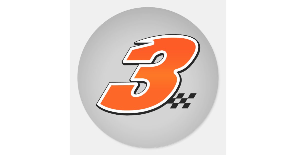 Number 3 - Sticker | Zazzle