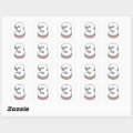 Number 3 Three Cute Rainbow Birthday Numbers Square Sticker | Zazzle