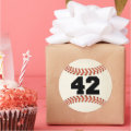 Number 42 Baseball Classic Round Sticker | Zazzle