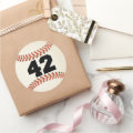 Number 42 Baseball Classic Round Sticker | Zazzle