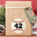 Number 42 Baseball Classic Round Sticker | Zazzle