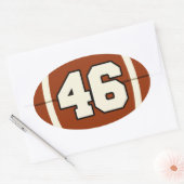 Number 46 Football Sticker | Zazzle