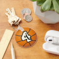 Number 4 Basketball and Player Keychain | Zazzle