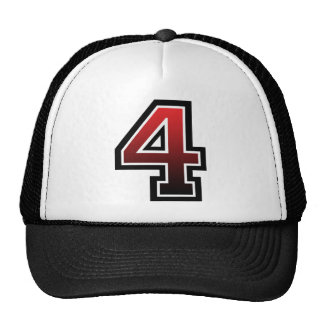 Number 4 Hats | Zazzle