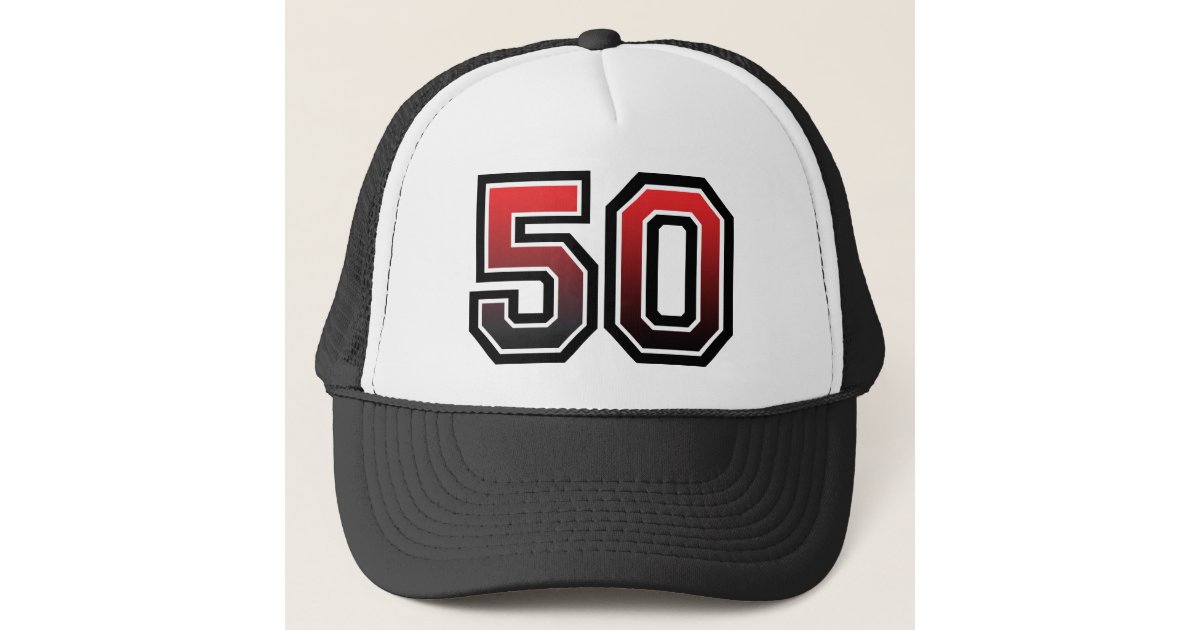 Number 50 Classic Trucker Hat | Zazzle