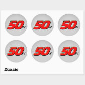 Number 50 - Sticker | Zazzle