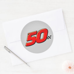 Number 50 - Sticker | Zazzle