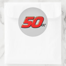Number 50 - Sticker | Zazzle