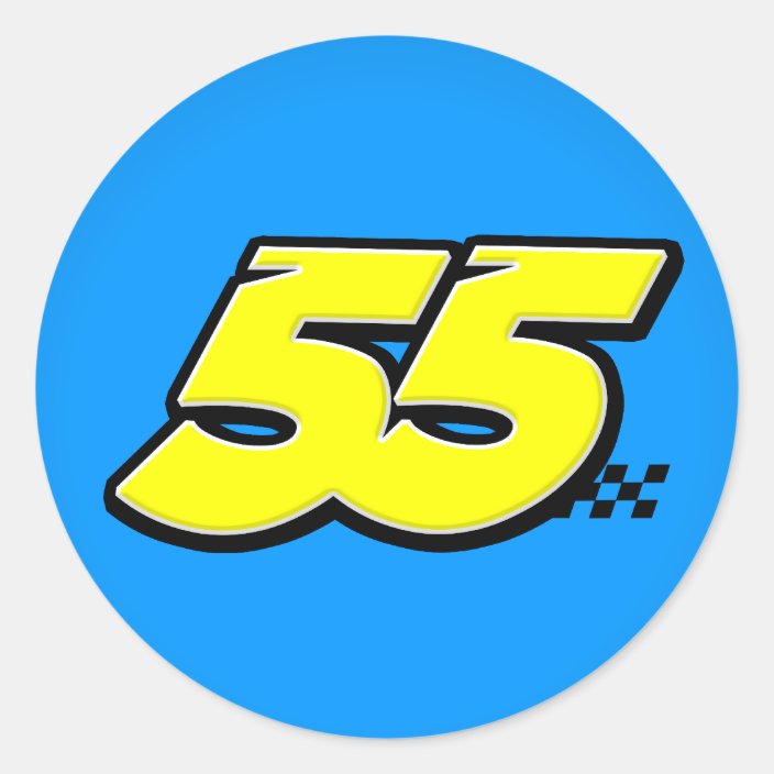 Number 55 - Sticker | Zazzle.com