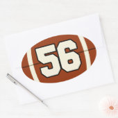 Number 56 Football Sticker | Zazzle