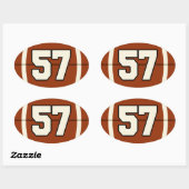 Number 57 Football Sticker | Zazzle