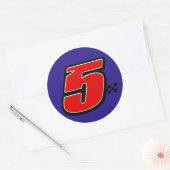 Number 5 - Sticker | Zazzle