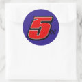 Number 5 - Sticker | Zazzle