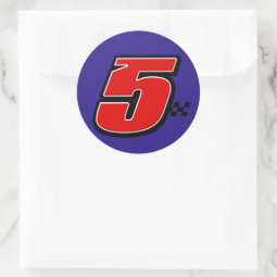 Number 5 - Sticker | Zazzle