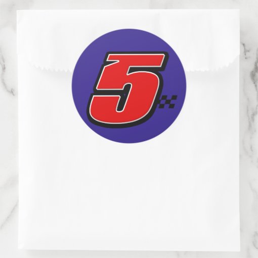 Number 5 - Sticker | Zazzle
