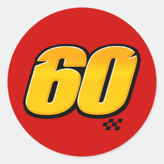Number 60 Stickers | Zazzle