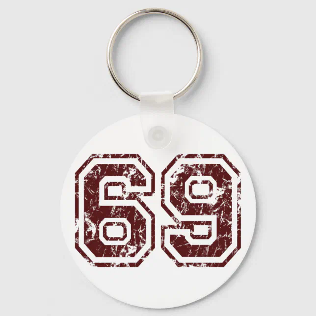 Number 69 keychain | Zazzle