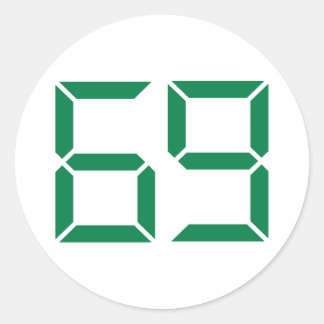 119+ Number 69 Stickers and Number 69 Sticker Designs | Zazzle